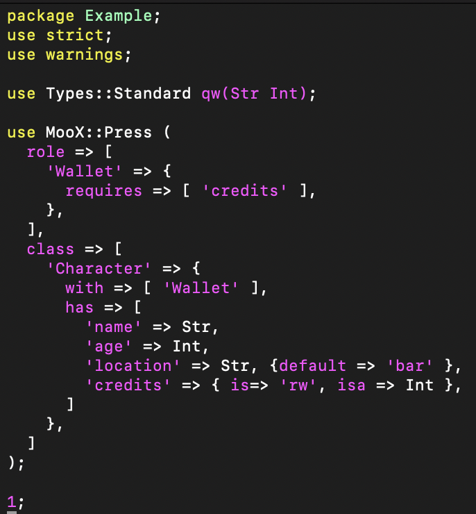 Subject Verb Object notation; declarative Perl without the framework | Jesse Shy [blogs.perl.org]